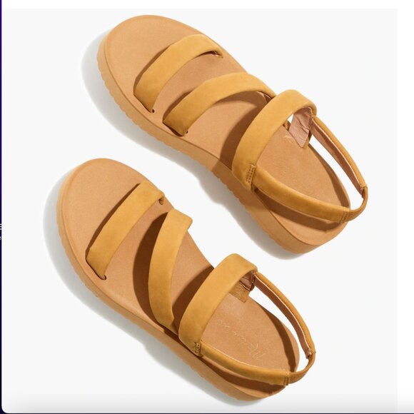 Madewell | Shoes | Madewell The Puff Maggie Sandal Toffee Womens 7 Tan ...